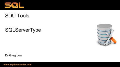 Sdu Tools 143 Determining The Type Of Sql Server That You Are Connected
