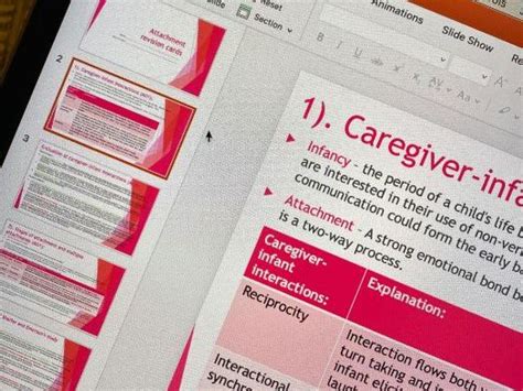 Aqa A Level Psychology Attachment Revision Slides Teaching Resources