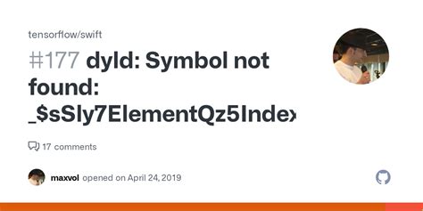 Dyld Symbol Not Found Ssly7elementqz5indexqzcigtq · Issue 177