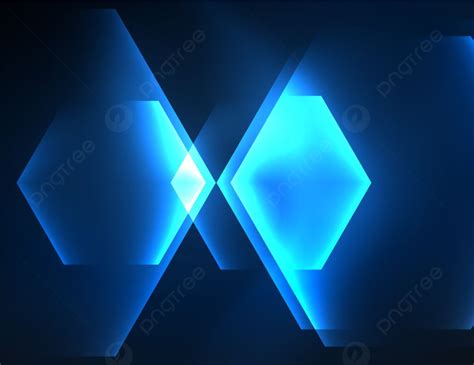 Techno Glowing Glass Hexagons Vector Background Wallpaper Science