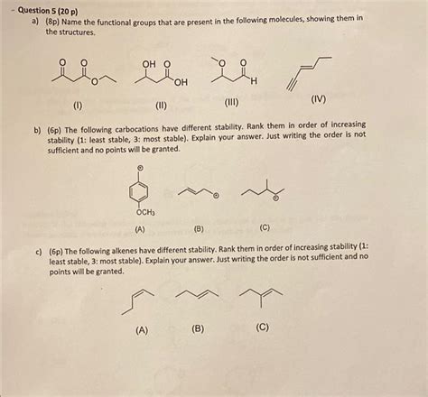 Solved Question P A P Name The Functional Groups Chegg