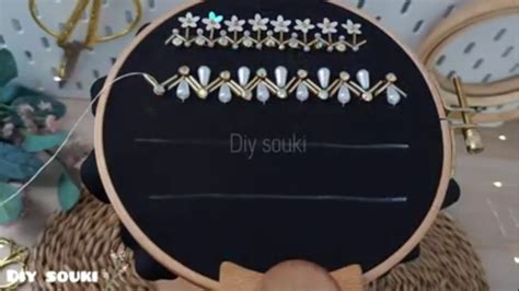 آموزش دو مدل حاشیه جواهر دوزی