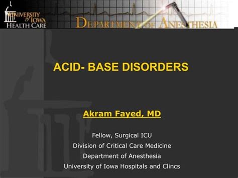 Acid Base Balance And Disturbances Aug 2025 And Appraoch To Aci Base Imbalance And Compensation Pptx