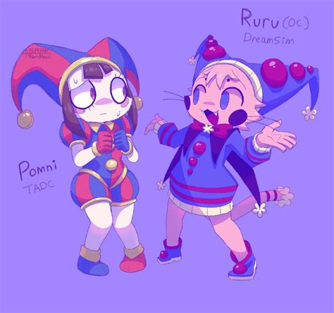 Drew Pomni With My Jester Oc R Thedigitalcircus