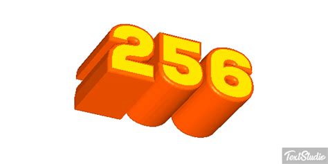 256 Number Animated  Logo Designs
