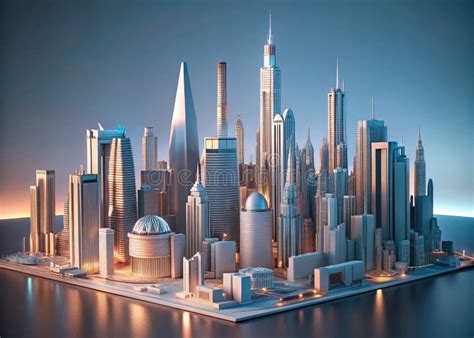 Innovative Urban Planning Model A Detailed Architectural Cityscape For Modern Design And