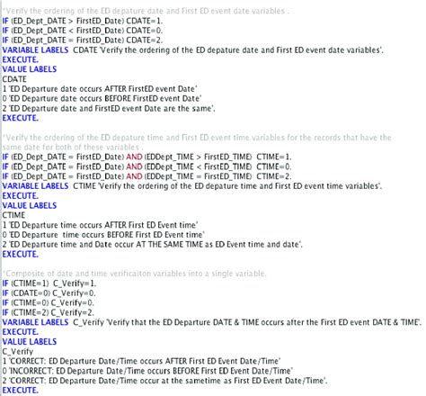 Sample SPSS Code For Checking State Dependent Objects Rules Download Scientific Diagram