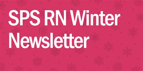 Sps Rn Winter Newsletter Wilkins Elementary School