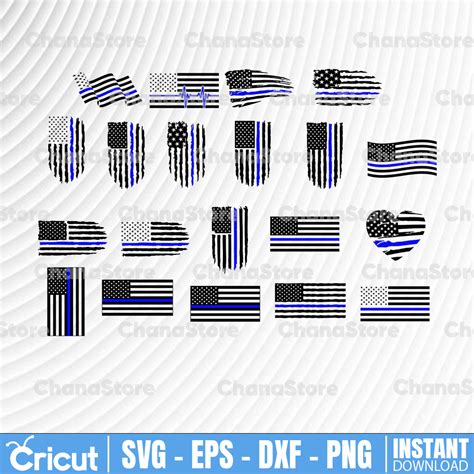 Police Flag Bundle Police Thin Blue Line Svg The Blue Live Inspire