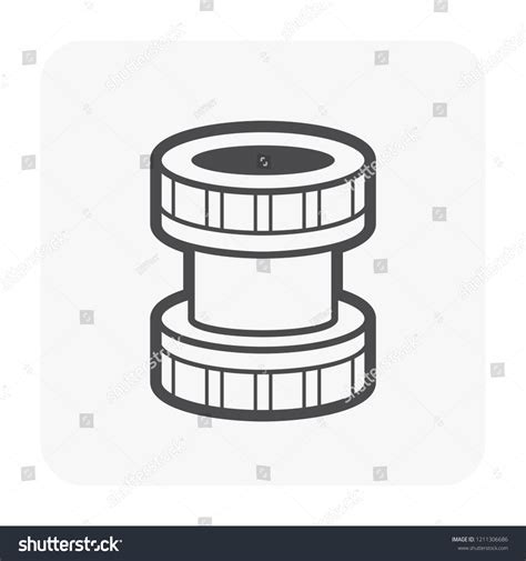 Hdpe Compression Coupling Fittings Vector Icon Stock Vector Royalty