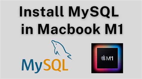 install mysql server in macbook m1 m2 youtube