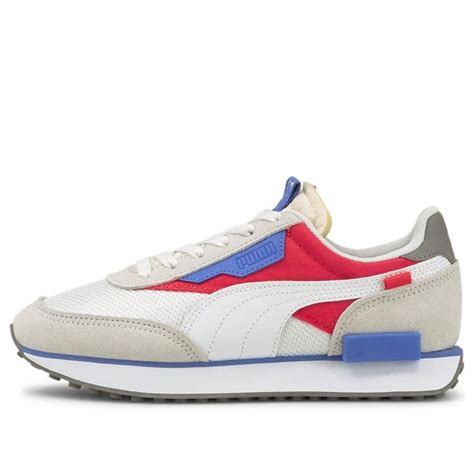 Wmns Puma Future Rider Soft Low White Blue Red 381141 01 Kicks Crew