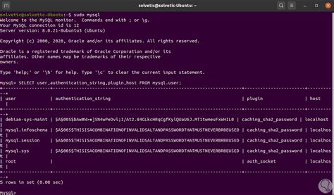 Cómo instalar MySQL en Ubuntu Solvetic