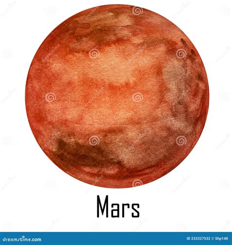 Watercolor Planets Of The Solar System Outer Space Planet Mercury