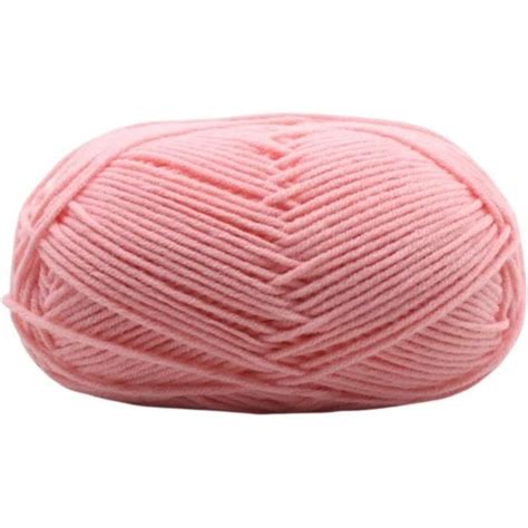 Fil De Coton Fil De Laine À Tricoter Ultra Doux Plis En Coton Au Lait Au Crochet Pour