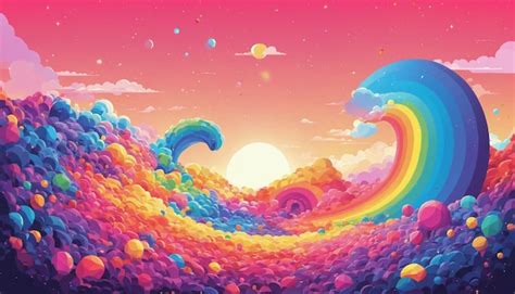 Premium Photo Colorful Abstract Illustration With Lgbtqia Flag Colors
