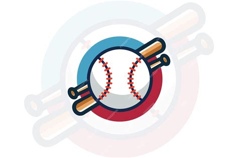 Premium Vector Round Circle Baseball Sports Logo Template