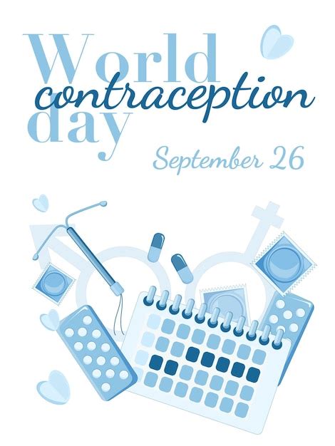 Día Mundial De La Anticoncepción 26 De Septiembre Concepto De