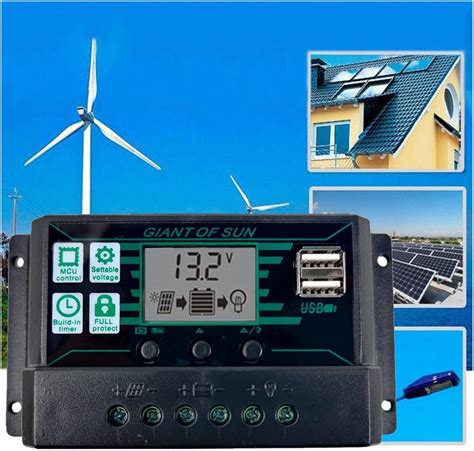 Una batería de regulador solar MPPT controlador de carga solar PWM 10A