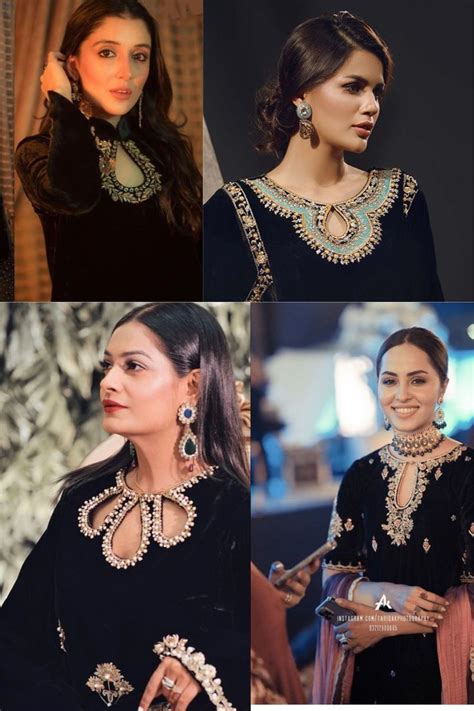 New 2022 Velvet Embrorided Suit Simple Neck Designs Latest Fancy