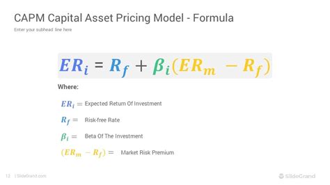 Capm Capital Asset Pricing Model Powerpoint Template Designs Slidegrand