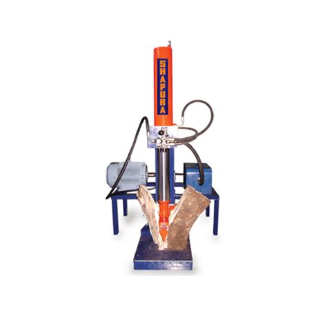 Vertical Log Splitter Color Blue At Best Price In Pune Shapura Poonam Engineering Works
