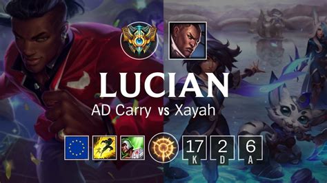 Lucian ADC Vs Xayah EUW Challenger Patch 8 23 YouTube