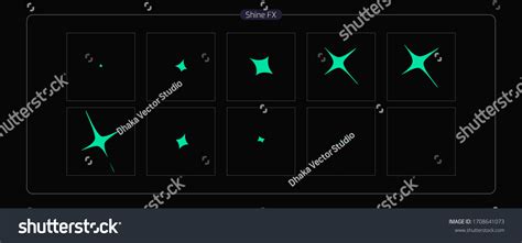 Vector Shine Vfx Shine Animation Sprite Sheet Royalty Free Stock