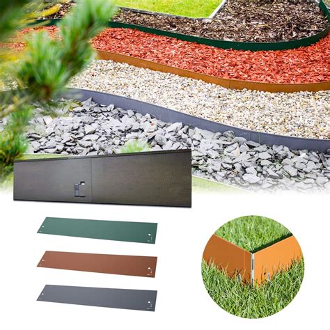 Bundle Lawn Edging Metal 135cm X 120cm Garden Edging Garden Lawn