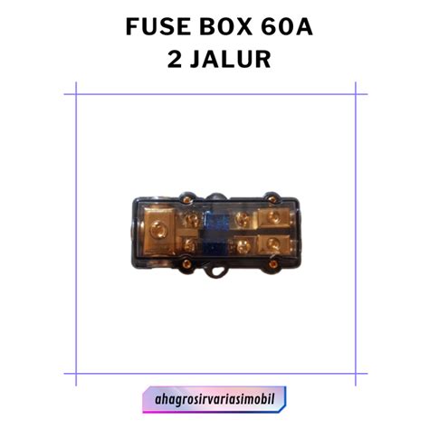 Box Sekring 60 Ampere 2 Jalurfuse Box Skring Audiobox Skring Mobil