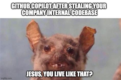Github Copilot After Stealing Your Company Internal Codebase ·