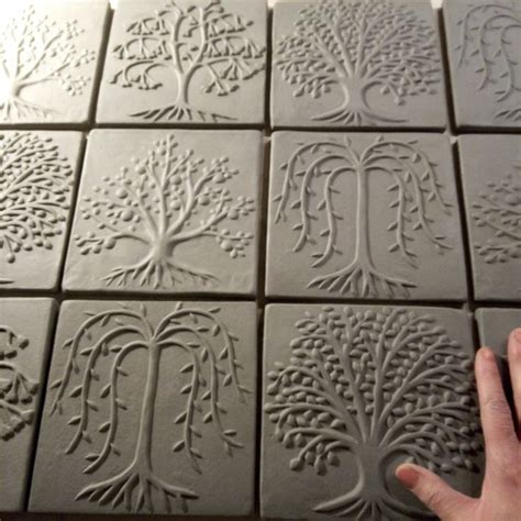 Handmade Tiles In Progress In Handmade Tiles Handcrafted Tile Handmade Art