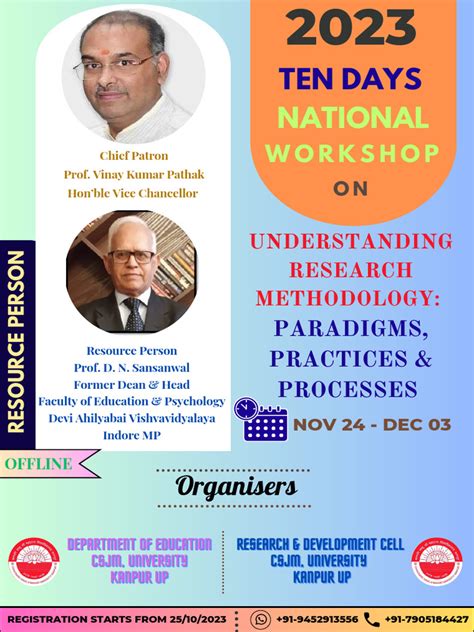 Workshop Brochure Pdf Science Cognition