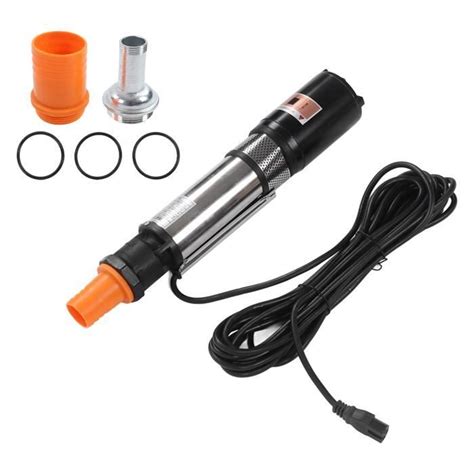 MEI Pompe submersible à courant continu DC 12V pompe à eau solaire fil