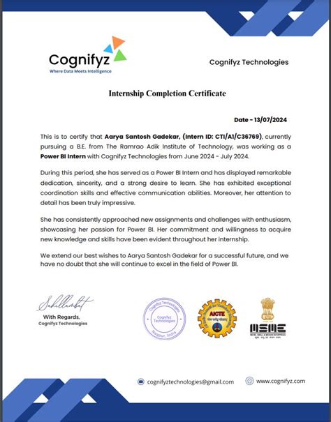 Aarya Gadekar On Linkedin Internship Powerbi Datavisualization Businessintelligence