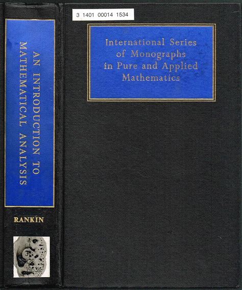 International Series Of Monographs In Pure And Applied Mathematics An