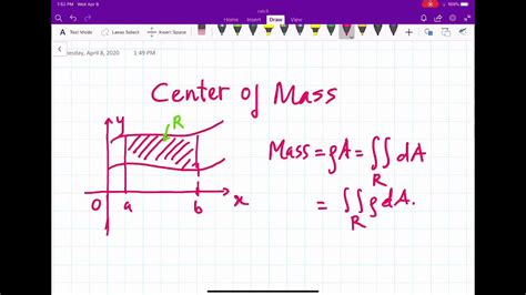 Mass Of A Planar Lamina Youtube