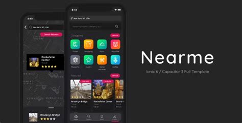 Nearme Ionic V6 Theme City Guide Business Directory Template W