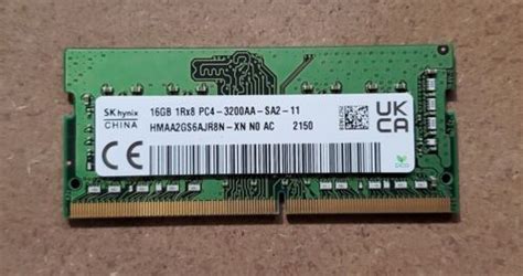 SK Hynix 16GB PC4-3200AA DDR4 SODIMM Laptop Ram Memory HMAA2GS6AJR8N-XN ...
