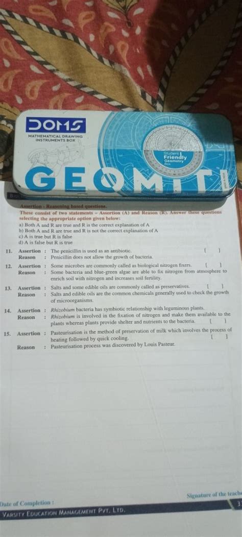 Assertion Reasoning Based Questions These Consist Of Two Statements Asse