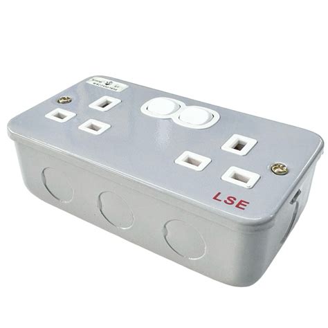 A DOUBLE SWITCH SOCKET A DOUBLE METAL CLAD SIRIM APPROVED Shopee Malaysia