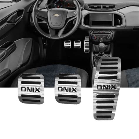 Onix 2013 A 2019 Todos Os Anos Manual Kit Pedaleira Inox Cromado Modelo