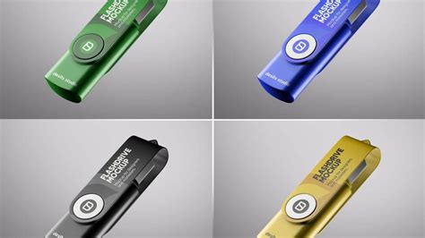 Free Business Card USB Pen Drive Branding Mockup PSD PsFiles