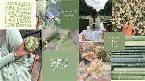 Sage Green May Summer Spring Wallpaper Collage Ipad Desktop Iphone In