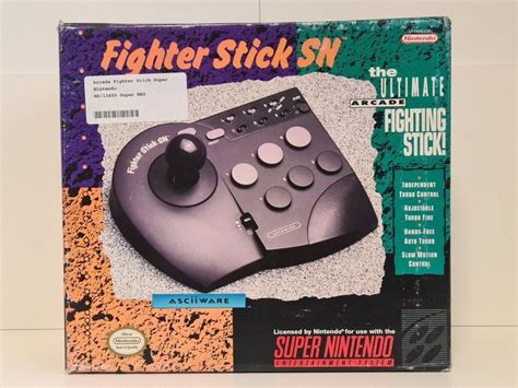 Neu Fighter Stick Sn Joystick Asciiware Super Nintendo Snes Acheter
