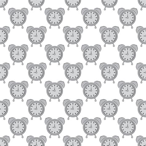 Alarm Clock Seamless Pattern 5312574 Vector Art At Vecteezy