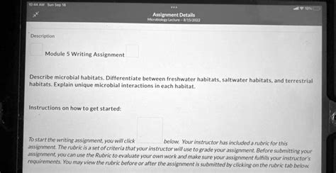 SOLVED T0 44 AM Sun Sep TB Assignment Details Description Module 5