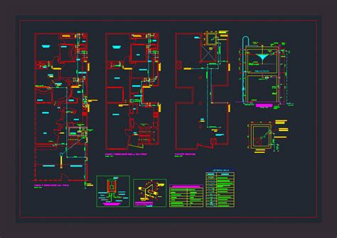 Sanitary Installation In Housing Dwg Detail For Autocad • Designs Cad