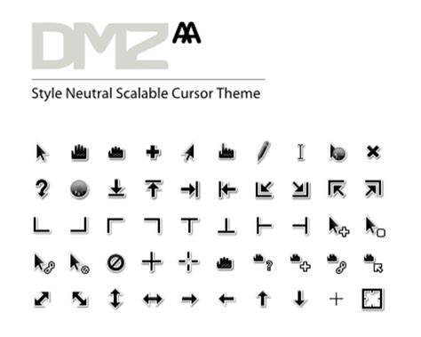 DMZ AA For CursorFX Skin Pack For Windows And