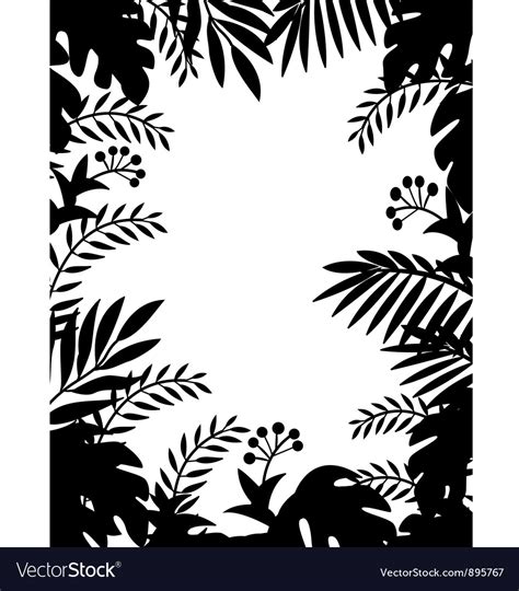 Nature Silhouette Background Royalty Free Vector Image